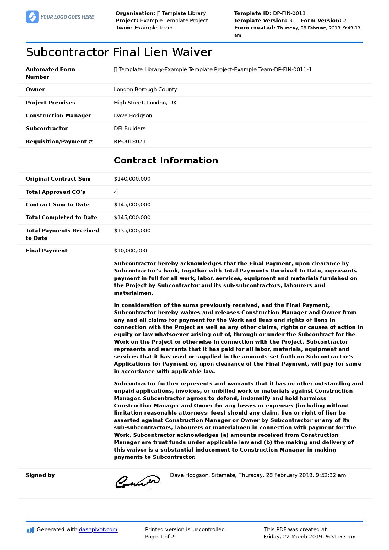 Lien Waivers For Dummies What You Need To Know About Lien Waivers