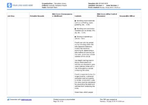 Safe Work Method Statement for Electrical Works (Editable template)