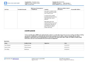 Safe Work Method Statement for Electrical Works (Editable template)