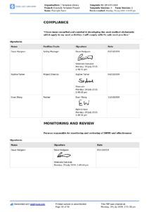 Working at Heights Safe Work Method Statement Template