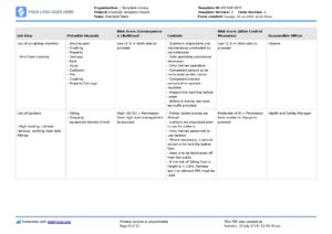 Cleaning Safe Work Method Statement: Free and customisable