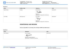 Safe Work Method Statement for Plumbing (Editable plumbing SWMS)