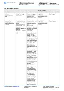 Construction Works Safe Work Method Statement