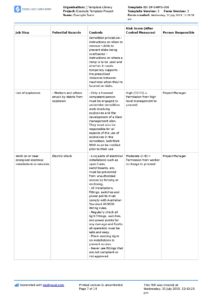 Construction Works Safe Work Method Statement