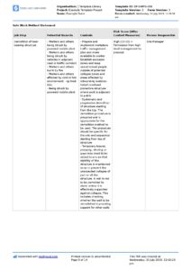 Construction Works Safe Work Method Statement