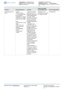 Safe Work Method Statement for Roofing: Roofing SWMS Template