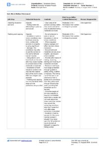 Safe Work Method Statement for Roofing: Roofing SWMS Template