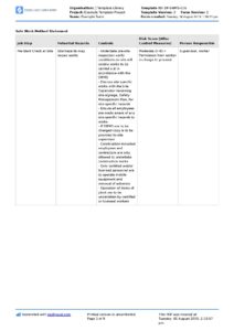 Asbestos Safe Work Method Statement (For asbestos removal etc.)