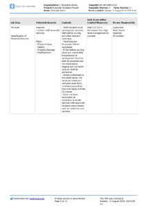 Excavation Safe Work Method Statement (Free SWMS for excavation)
