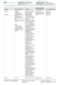 Excavation Safe Work Method Statement (Free SWMS for excavation)
