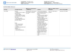 Plastering Safe Work Method Statement (Free plastering SWMS)