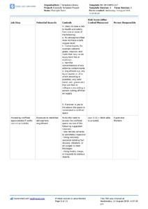 Example Safe Work Method Statement: Use or copy this example SWMS