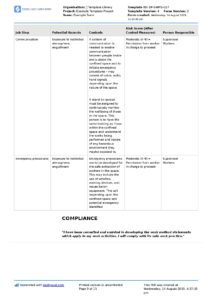 Example Safe Work Method Statement: Use or copy this example SWMS