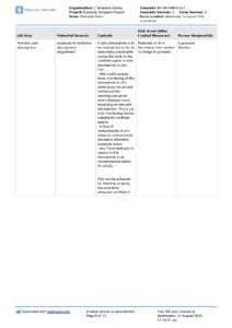Confined Space Safe Work Method Statement // Editable SWMS doc