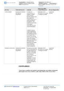 Confined Space Safe Work Method Statement // Editable SWMS doc