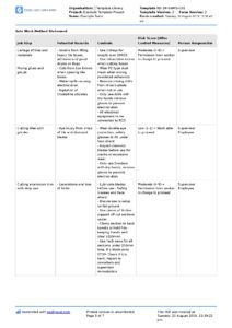Tiling Safe Work Method Statement: Wall and floor tiling SWMS