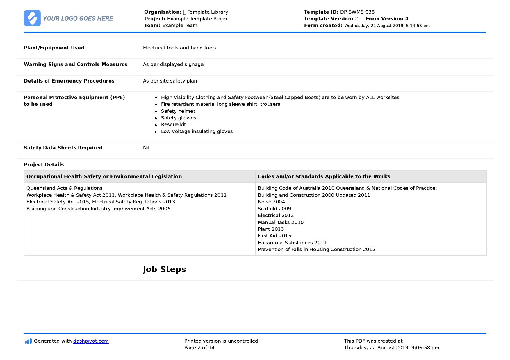 SAFETY WORK METHOD Temporary-Fencing-Installation PDF, 60% OFF