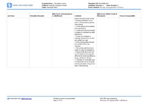Driving and Transport Safe Work Method Statement (Editable SWMS)