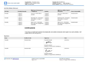 Generic Safe Work Method Statement (Free and customisable)