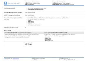 Rendering Safe Work Method Statement (Free rendering SWMS)