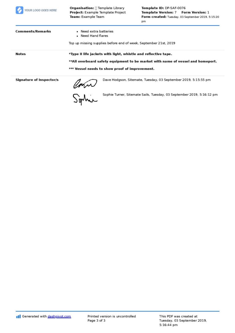 Vessel Inspection Checklist: Smarter Than PDF