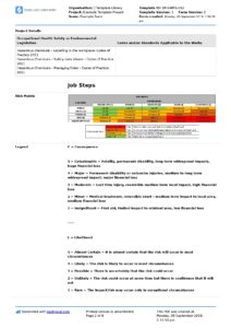 Chemical Handling Safe Work Method Statement (SWMS)