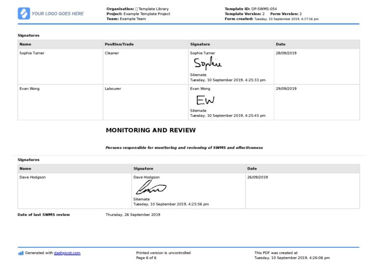 Pressure Cleaning Safe Work Method Statement (Free SWMS)