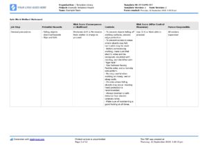 Roof Access Safe Work Method Statement (SWMS)
