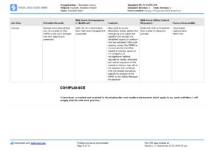 Pipe Laying Safe Work Method Statement (SWMS)