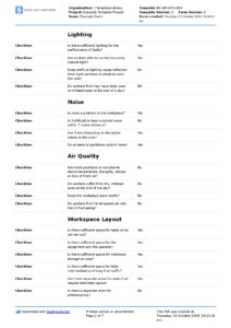 WHS Workplace Inspection Checklist (Free, editable template)