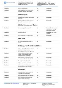 New Build Snag List: Customisable framework for any new build