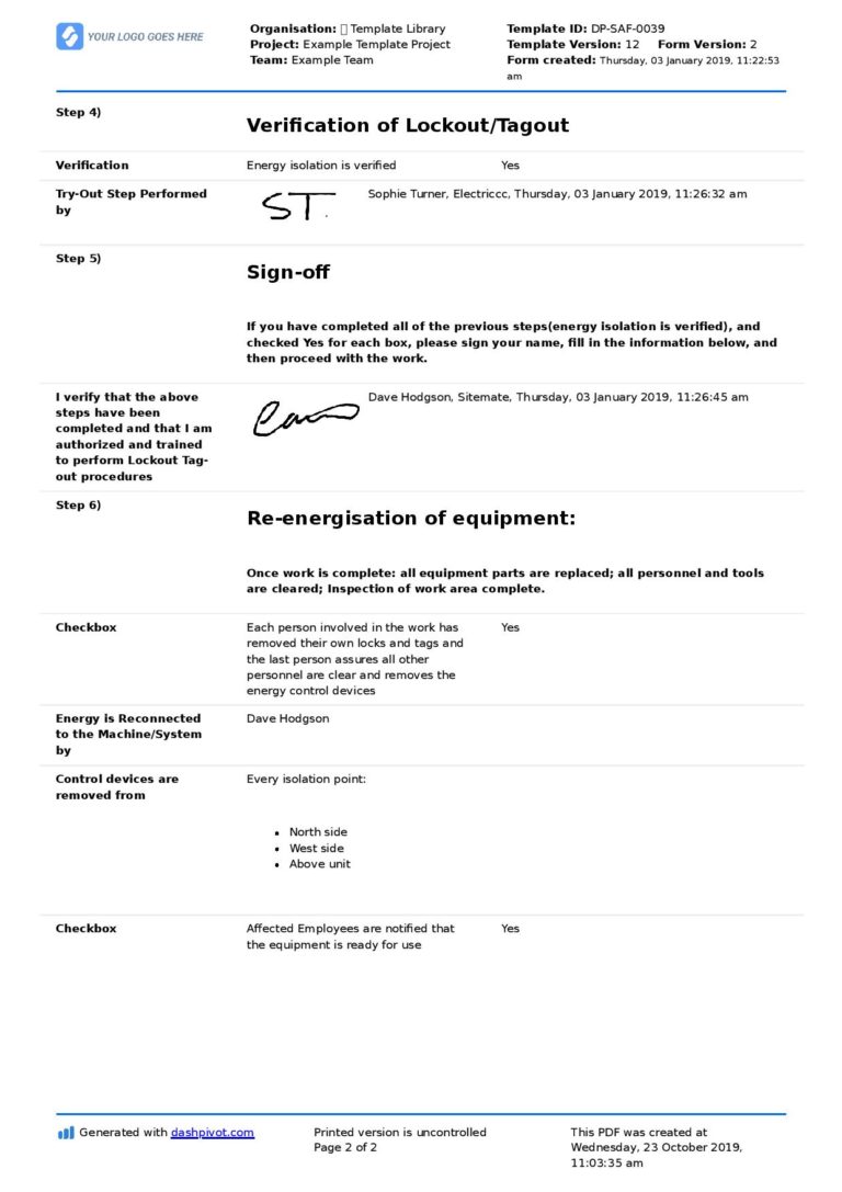 Lockout Tagout Log Book (The smarter LOTO log book)