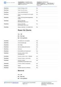 Excavator Pre Start Checklist (Free & editable for any excavator)