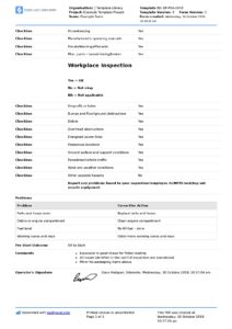Excavator Pre Start Checklist (Free & editable for any excavator)