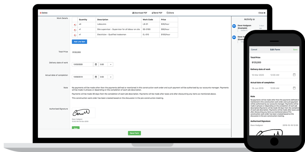 Work Order Software for Contractors (Try the software free)