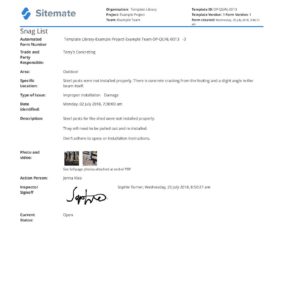 Snag List App: Easily document, organise and track snag lists