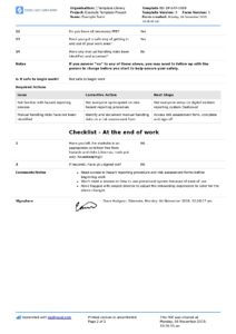 Pre Start Checklist Template: Free and Customisable