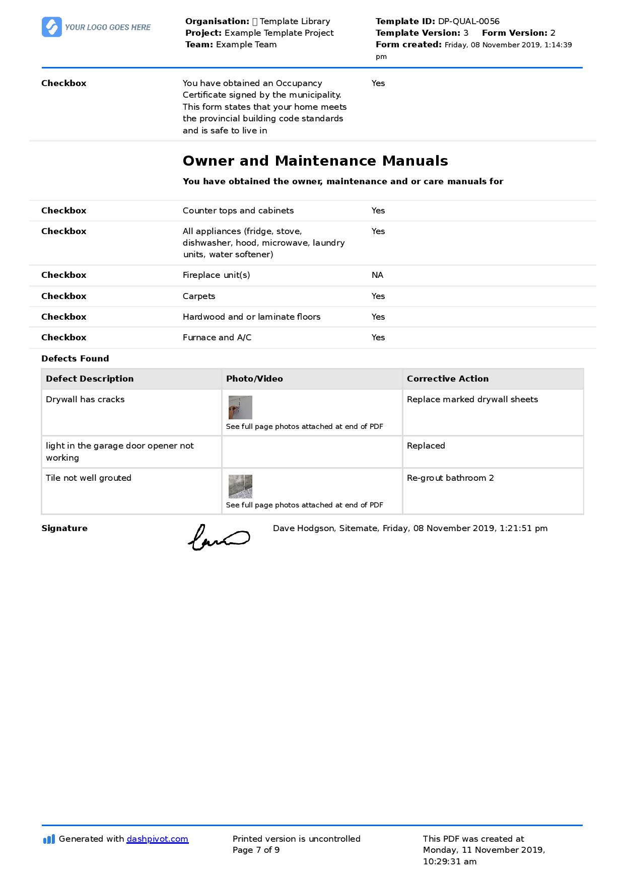 New Construction Walkthrough Checklist (Better than PDF template)