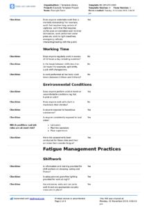 Fatigue Management Report template (Free & better than PDF)