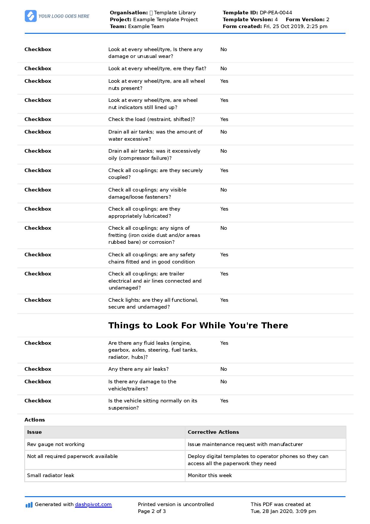What is a pre start check? Here's the answer + helpful info