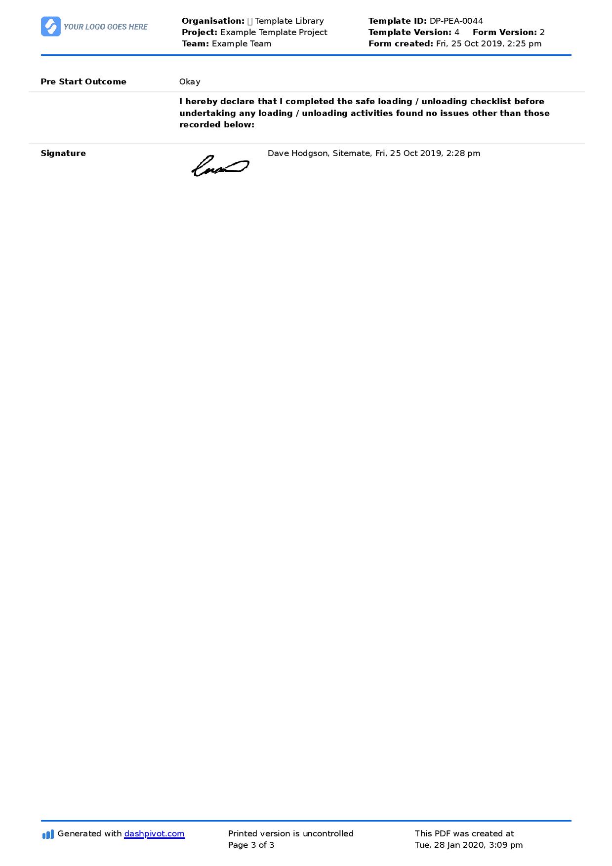 What is a pre start check? Here's the answer + helpful info