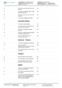Pre Delivery Inspection Checklist template (new homes, condo, buildings)