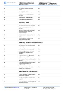 Pre Delivery Inspection Checklist template (new homes, condo, buildings)