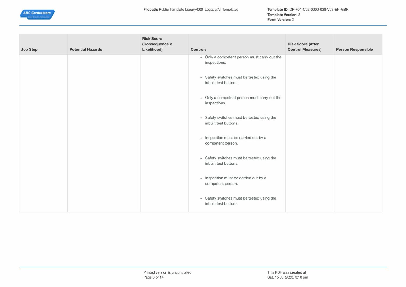 Electrical RAMS template: Use and customise the free template