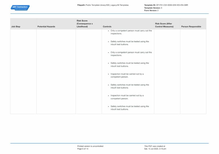 Electrical RAMS template: Use and customise the free template