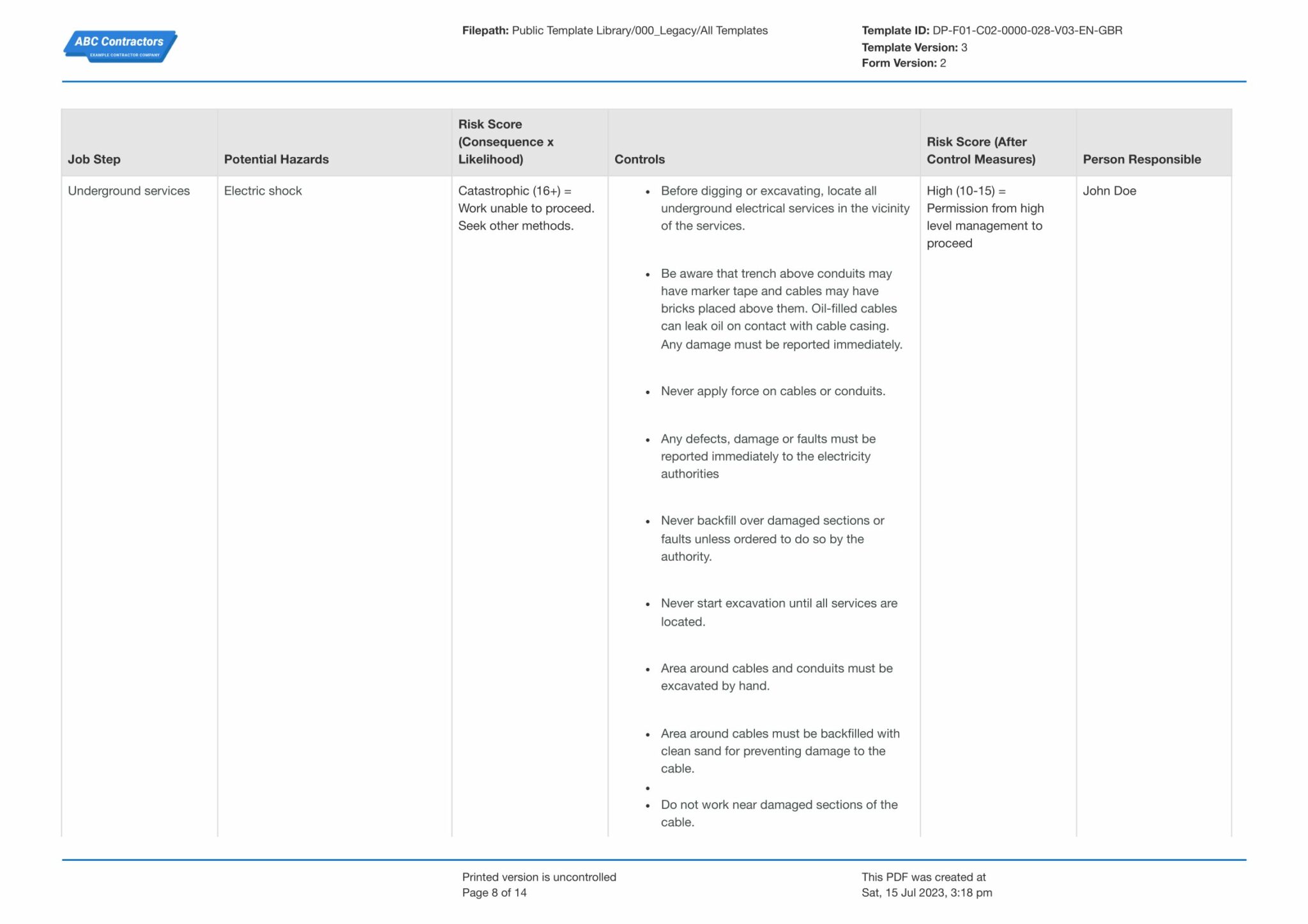 Electrical RAMS template: Use and customise the free template