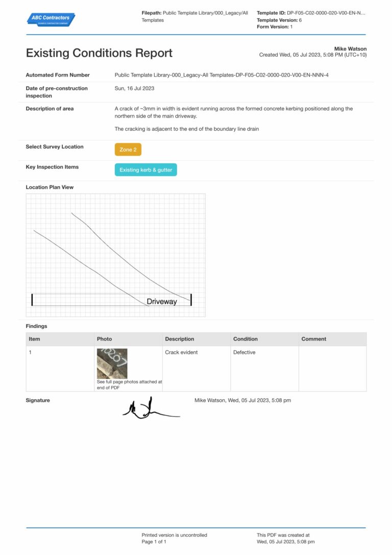 Existing Conditions Construction: why do you need it?