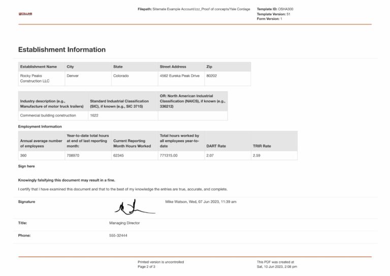 OSHA 300 Incident Rate Calculator: monitor injury frequency