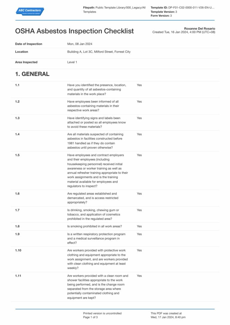 OSHA Asbestos Exposure Limits: Complying with Requirements