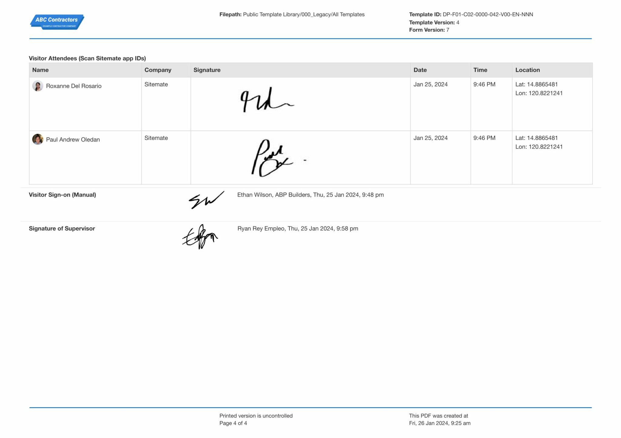 Pre-Job Brief Example